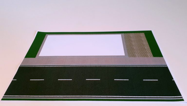 3 Roads and House base Templates - Papercraft