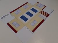 Papercraft House Modern Yellow 03 download - Papercraft